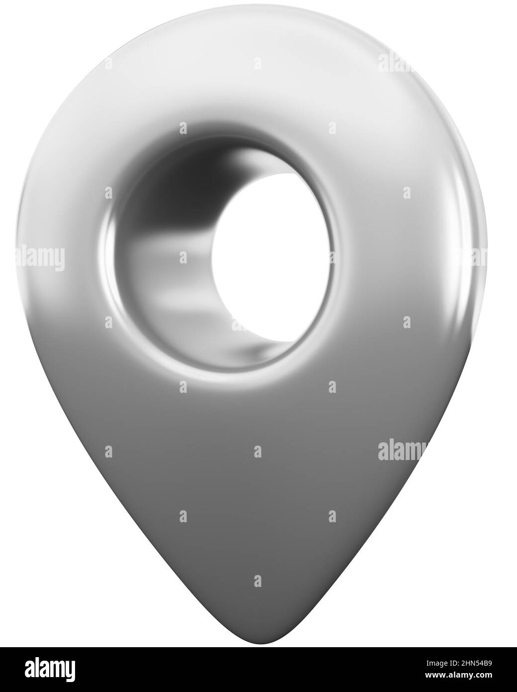 Pin isolated - 3d rendering Stock Photo - Alamy