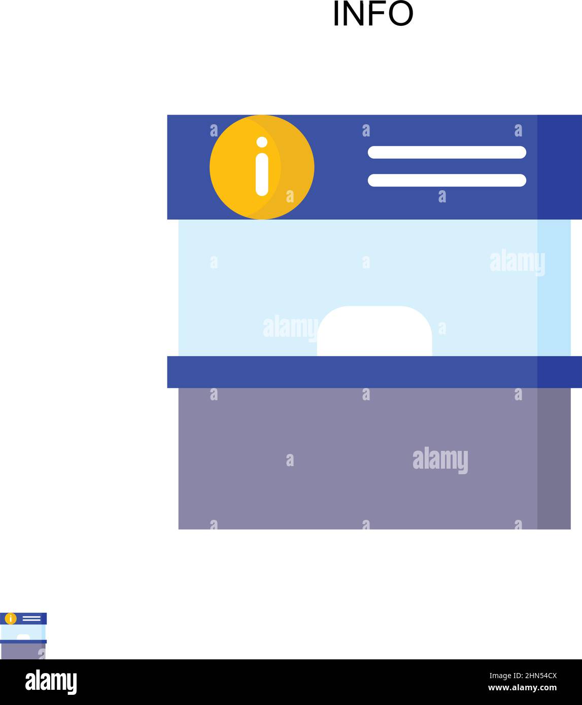 Info Simple vector icon. Illustration symbol design template for web ...