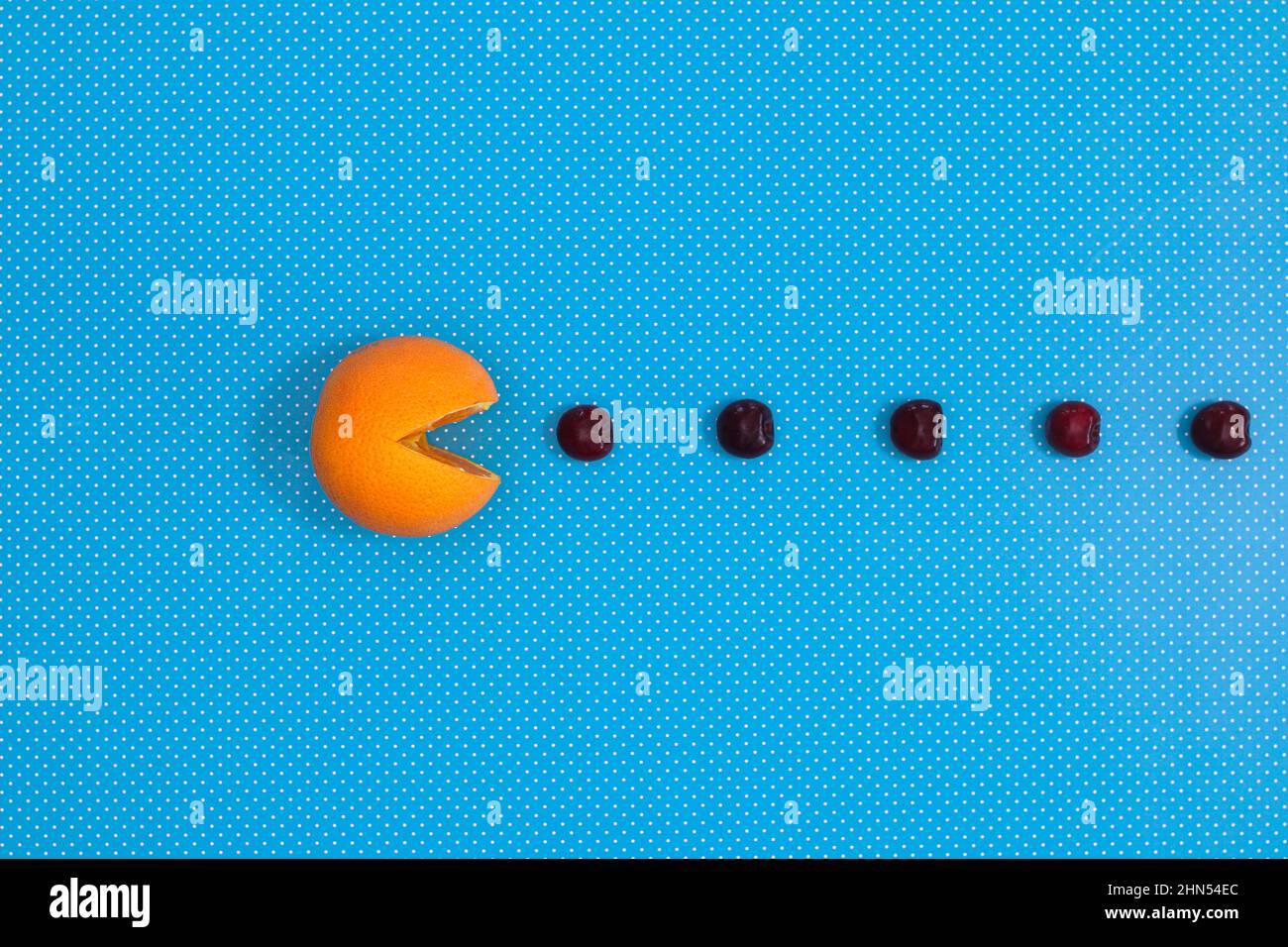 Pacman game cherry hi-res stock photography and images - Alamy