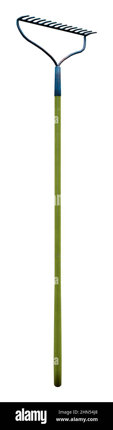 3D rendering of a rake isolated on white background Stock Photo - Alamy