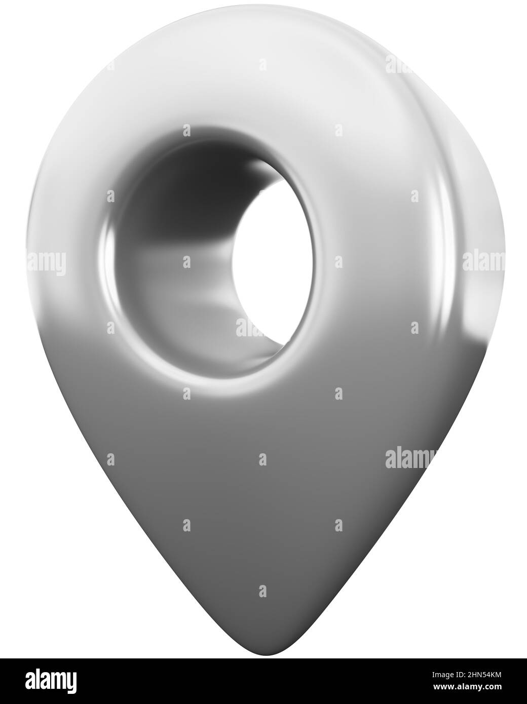 Pin isolated - 3d rendering Stock Photo - Alamy