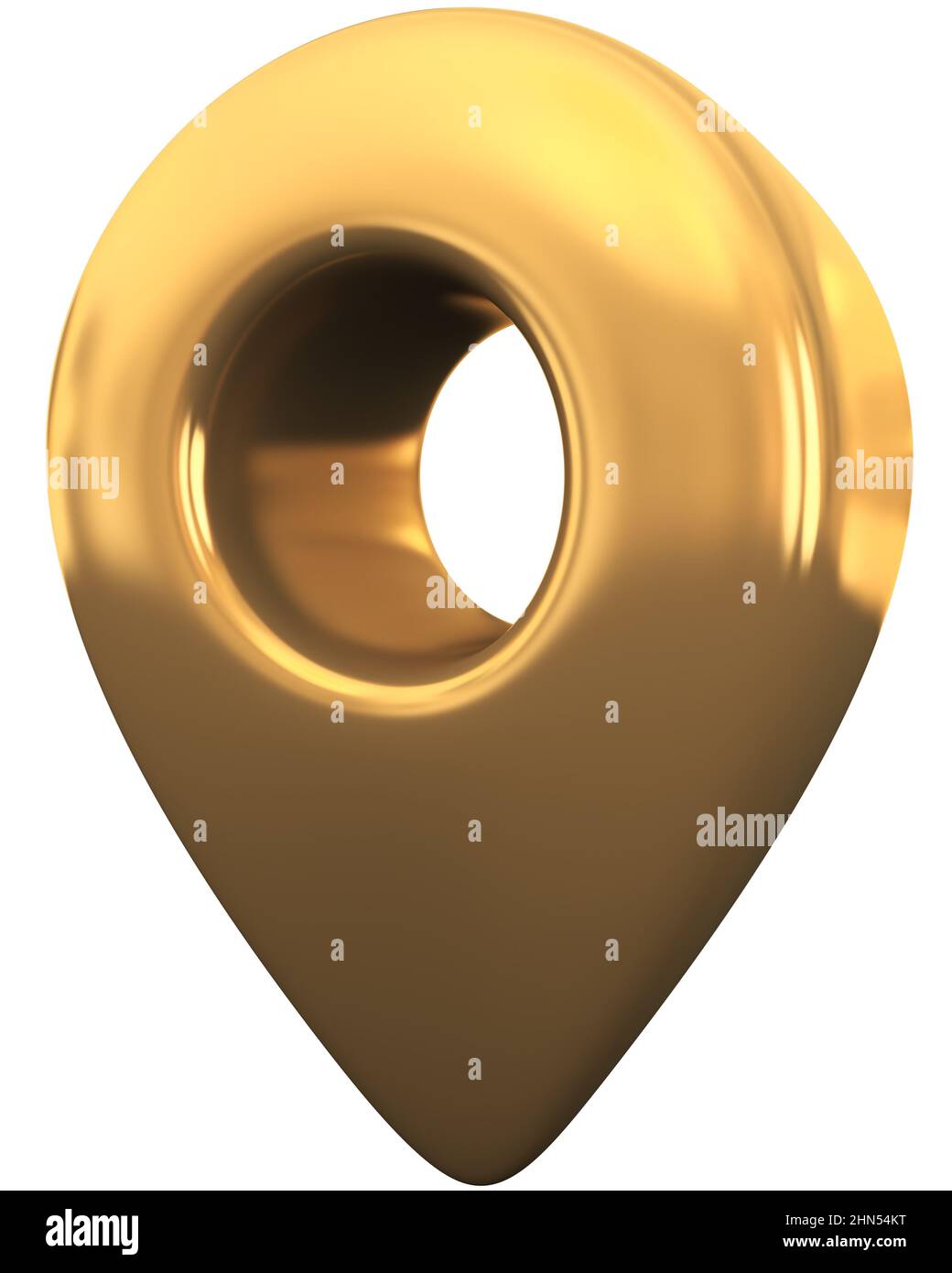 Pin isolated - 3d rendering Stock Photo - Alamy