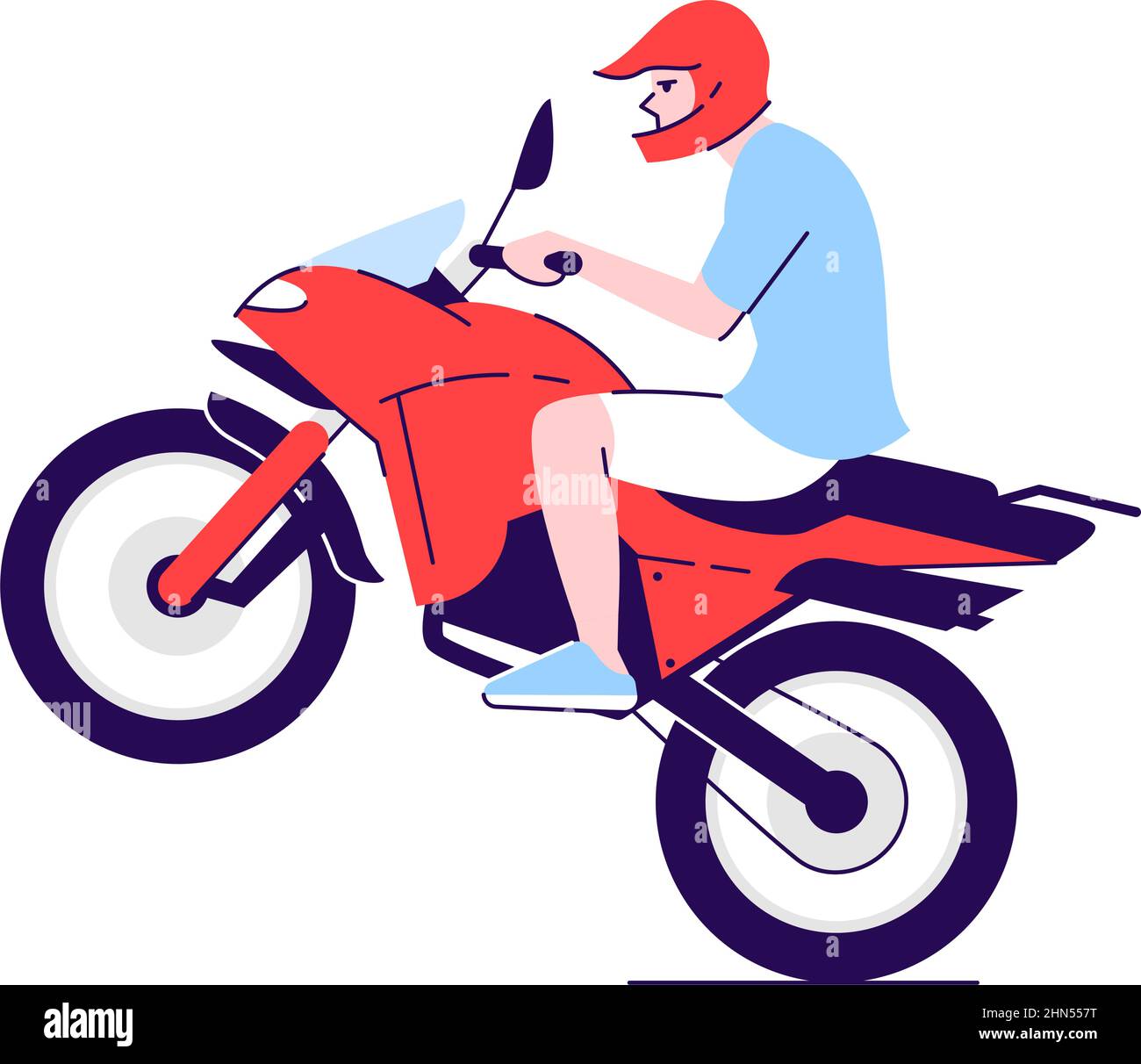 Motorcycle clipart outline hi-res stock photography and images - Alamy