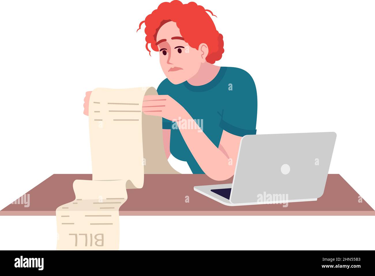 Financial planning stress Cut Out Stock Images & Pictures - Alamy