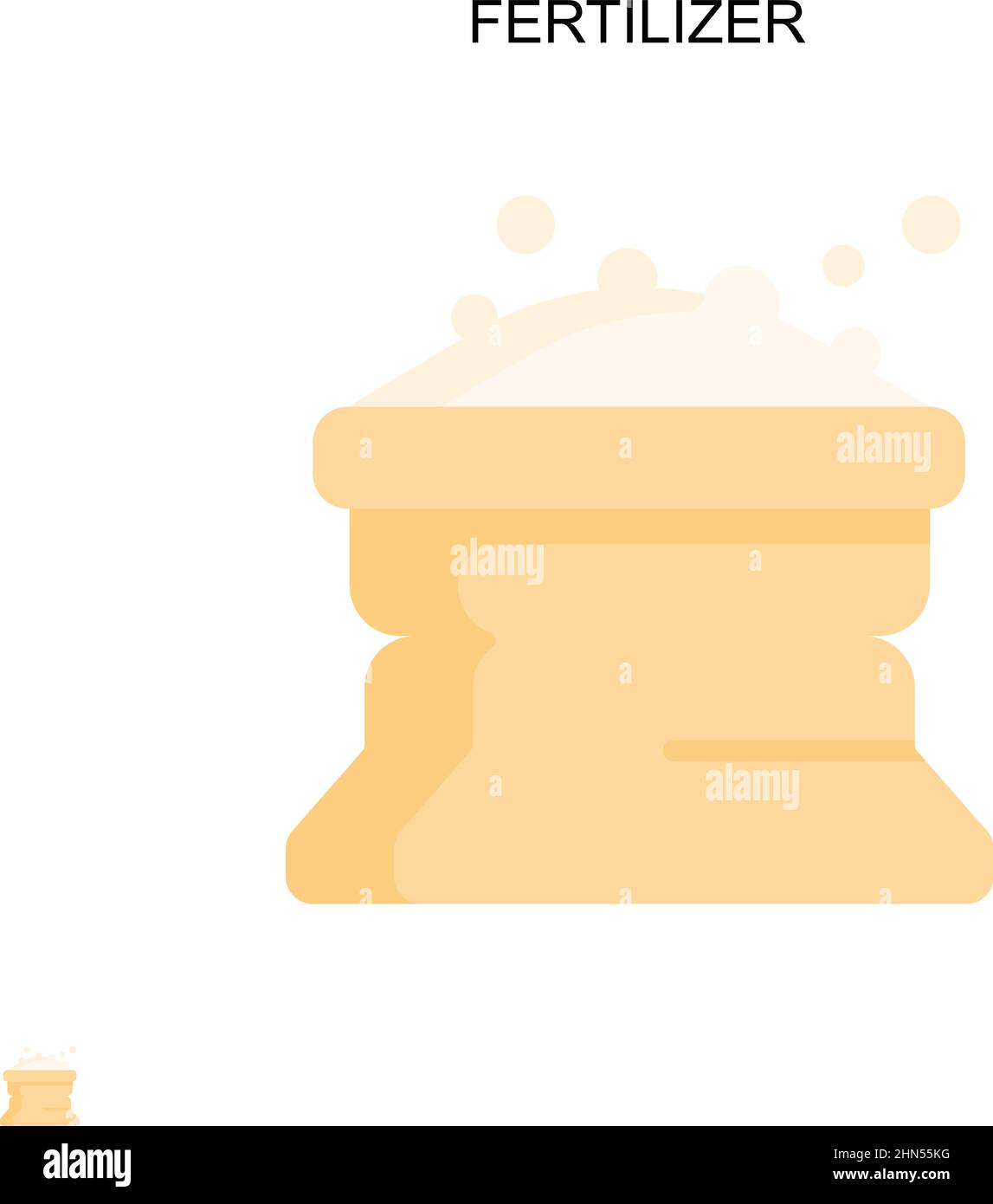 Fertilizer Simple vector icon. Illustration symbol design template for ...