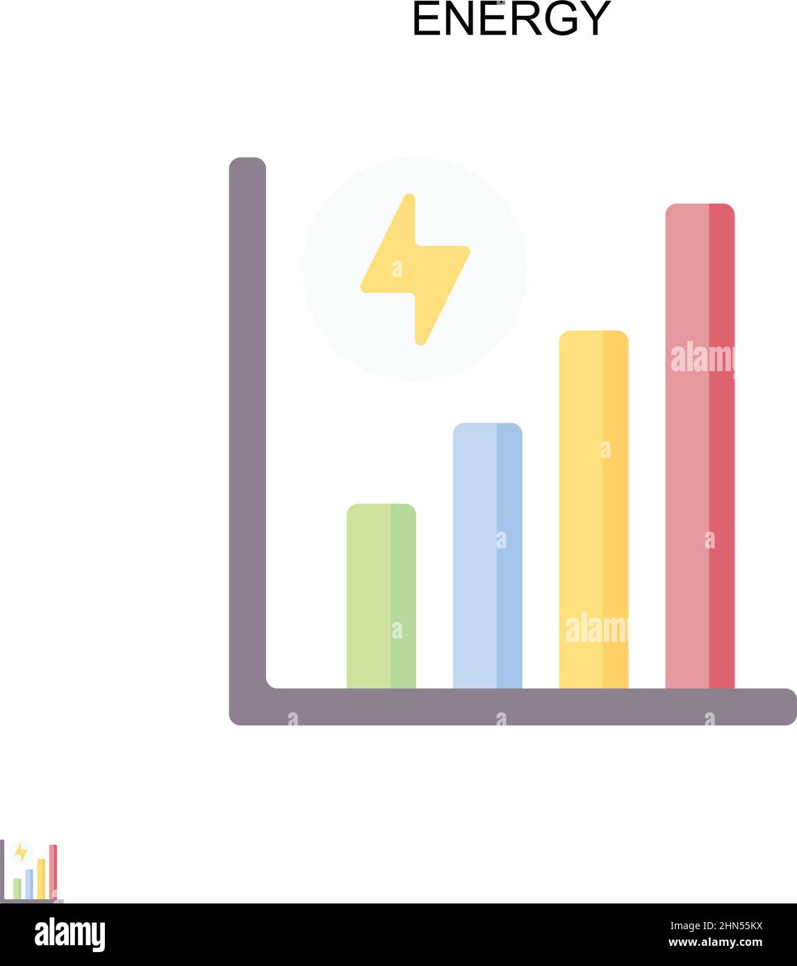 Energy Simple vector icon. Illustration symbol design template for web ...