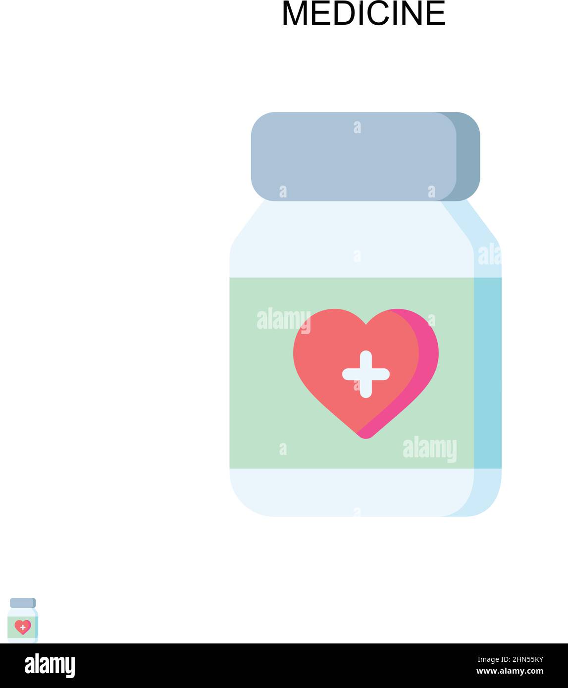 Medicine Simple vector icon. Illustration symbol design template for ...