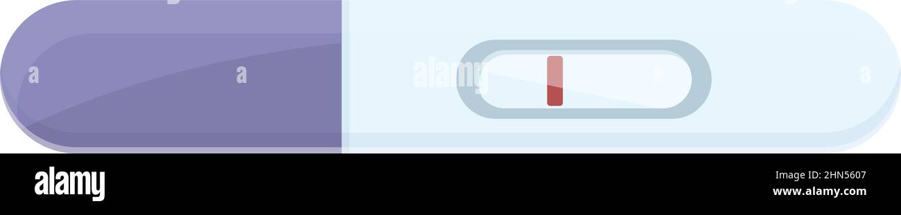 Negative pregnant test icon cartoon vector. Stick kit. Urine result ...