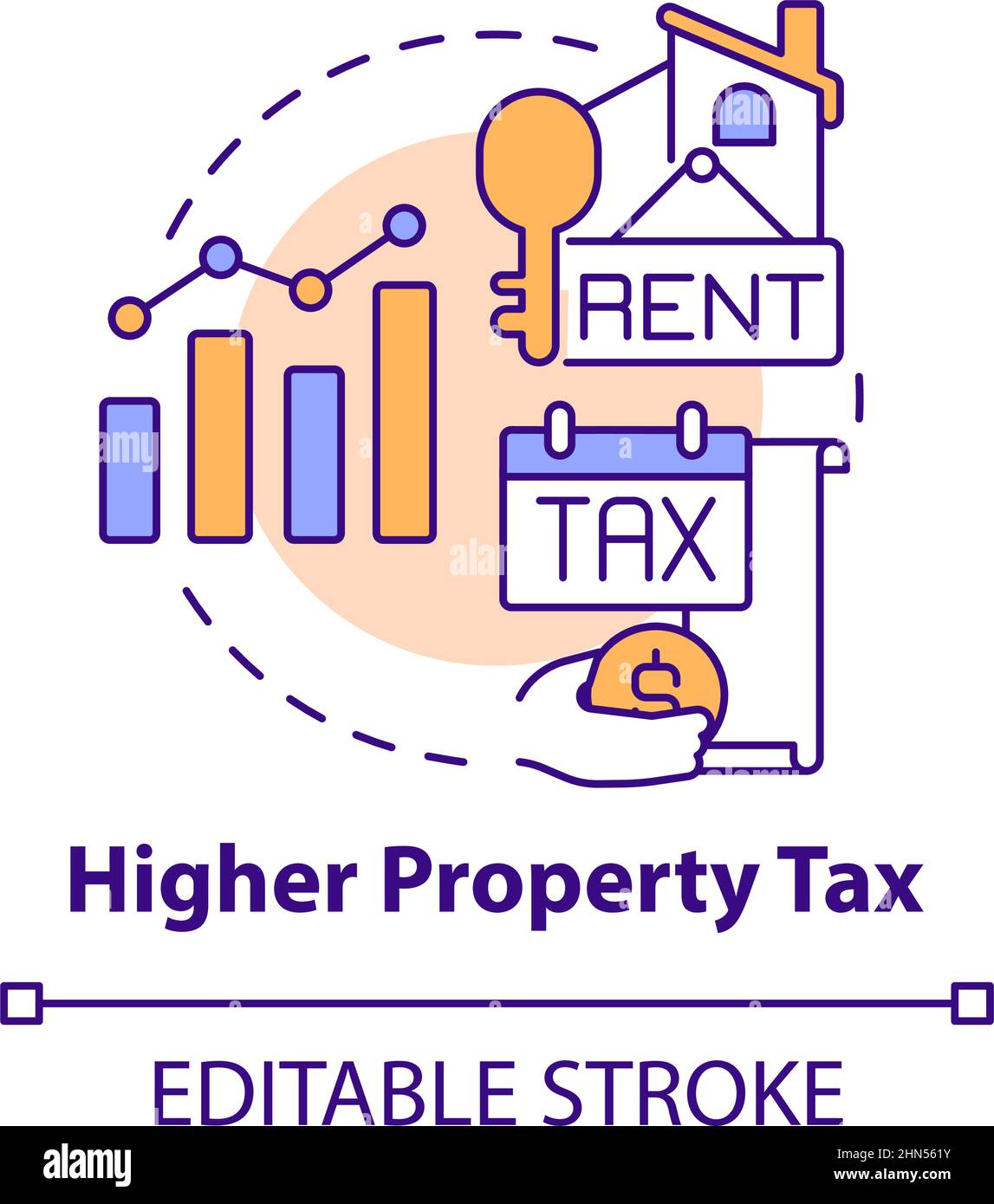 Property purchase tax Stock Vector Images - Alamy