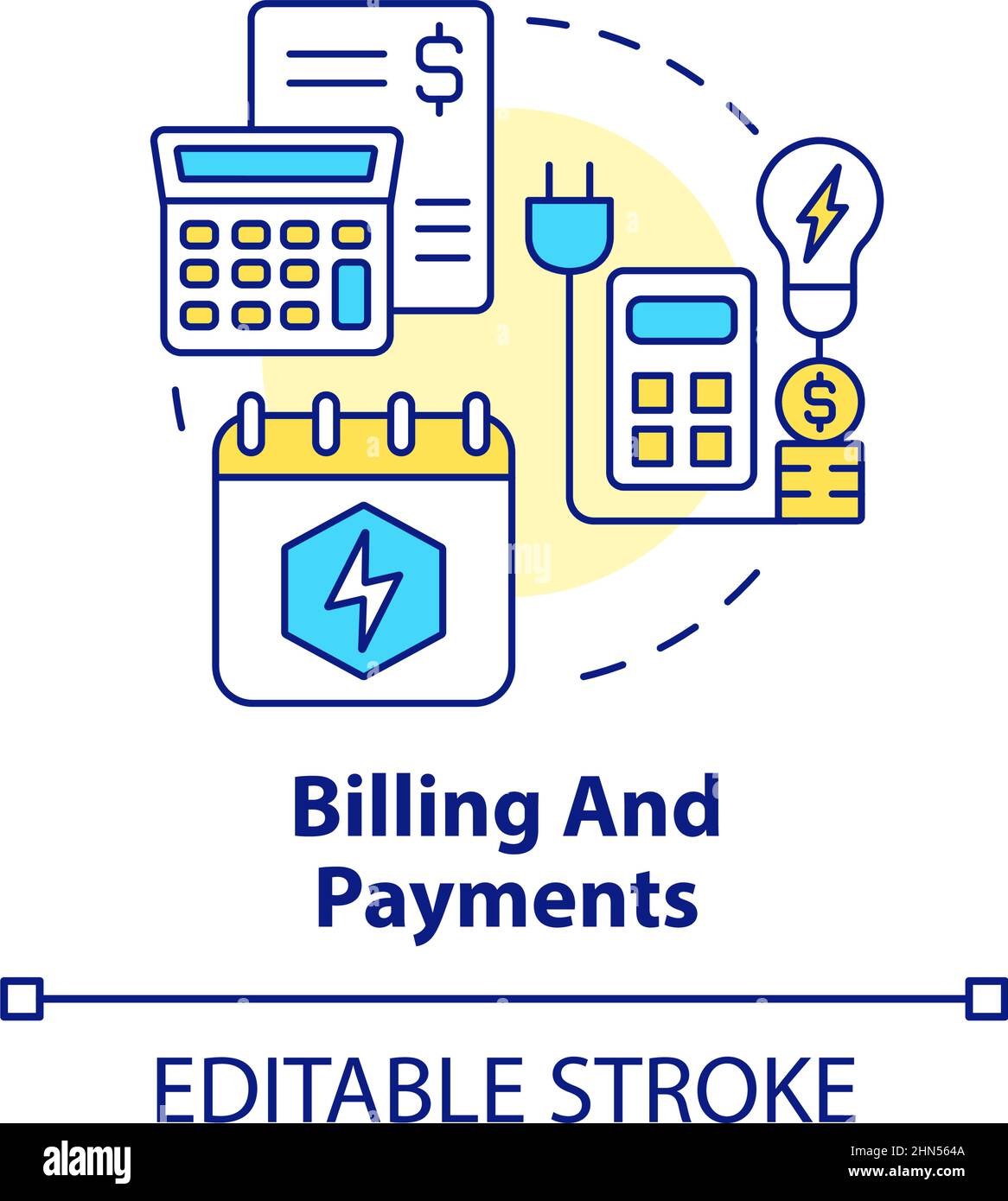 Billing and payments concept icon Stock Vector Image & Art - Alamy
