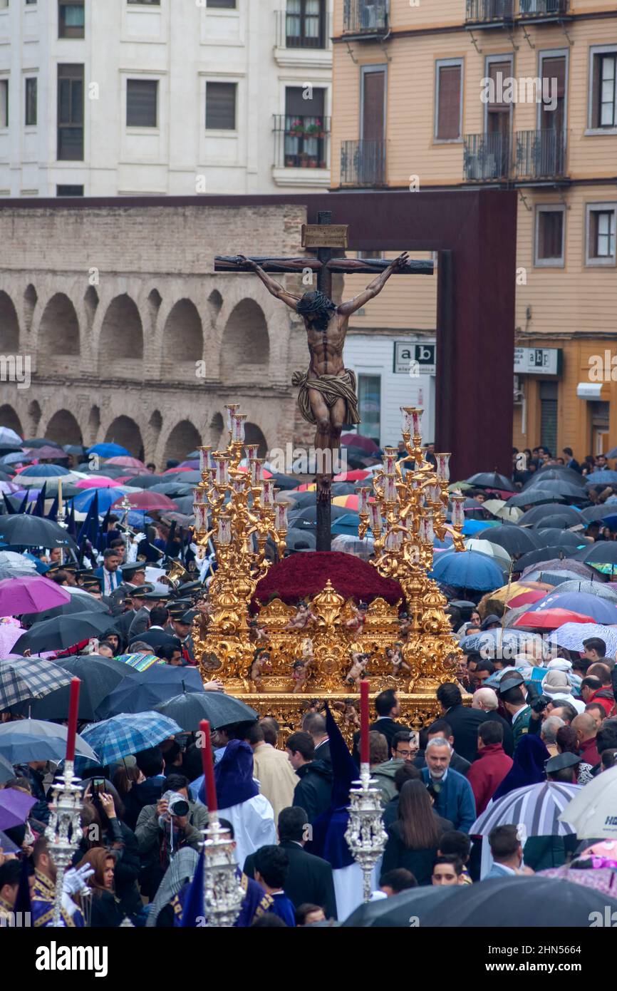 procession of the Holy Christ of the Blood in the Holy Week of Seville ...