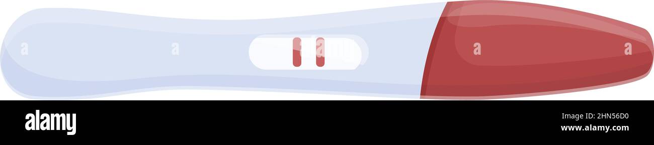 Dip Pregnant Test Icon Cartoon Vector Positive Strip Digital Planning