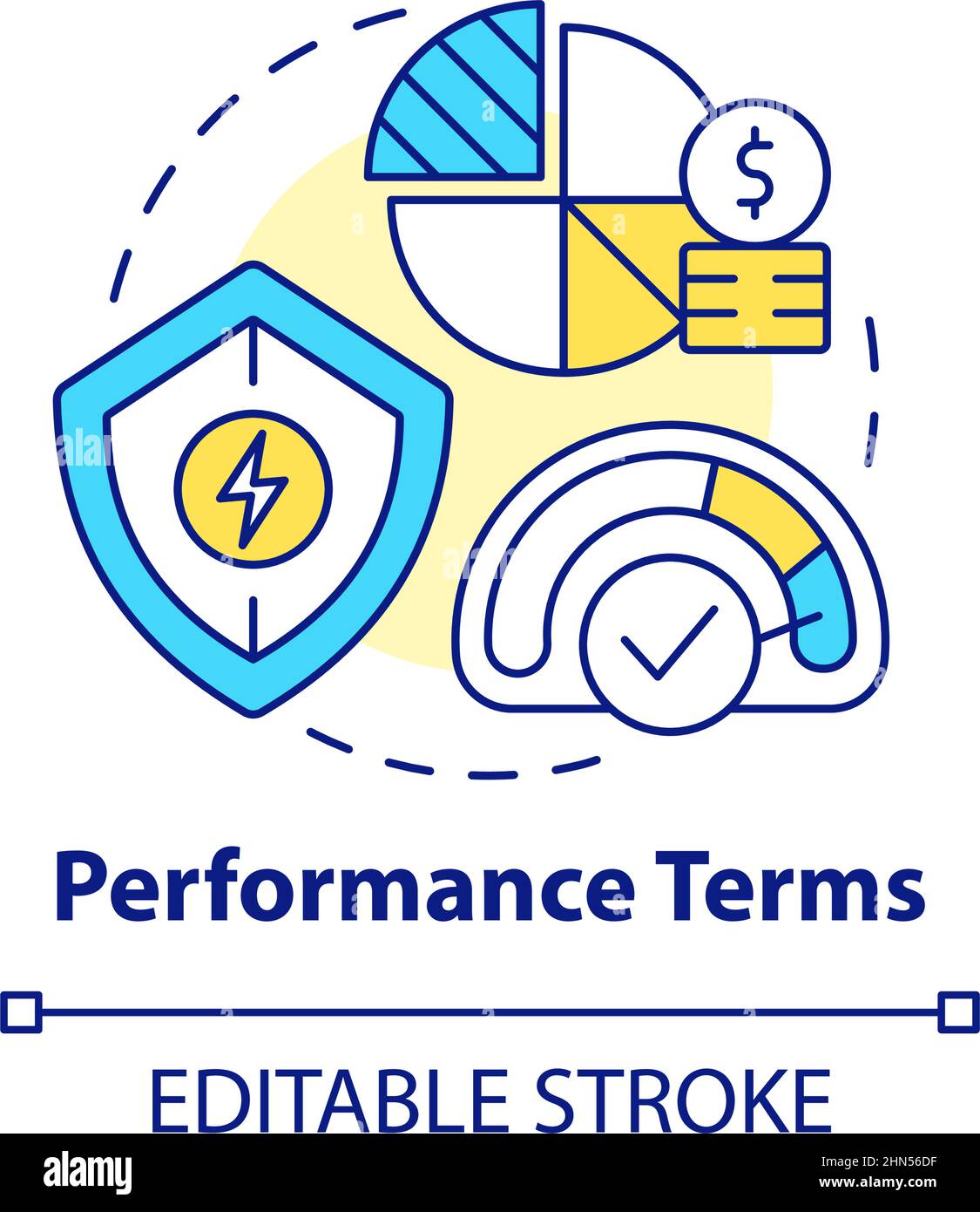 Performance terms concept icon Stock Vector Image & Art - Alamy