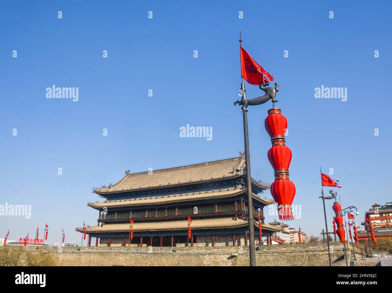 Amazing landmark in the historical city of Xi'An, ancient capital of ...