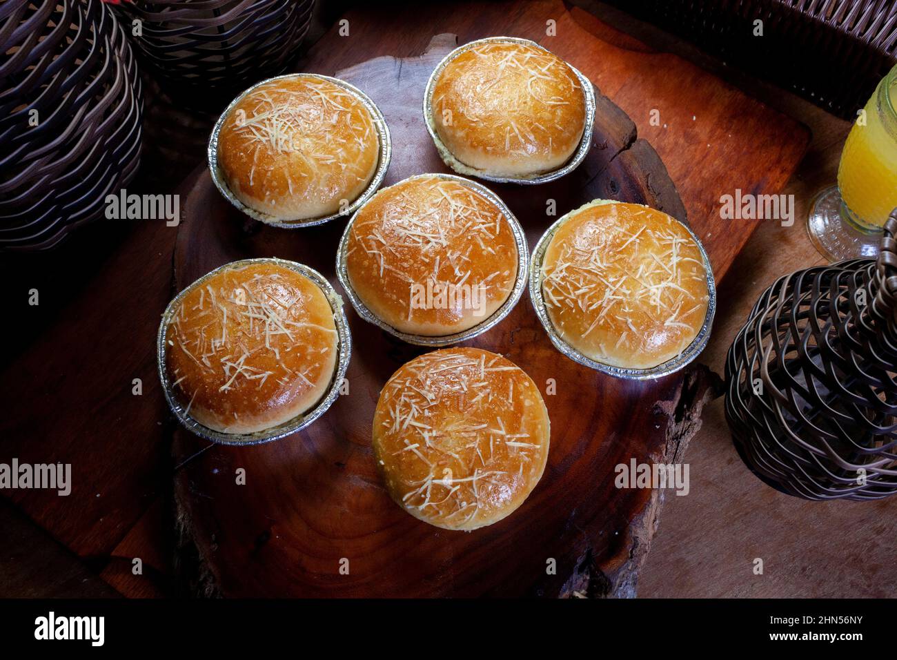 Empada Brazilian snack. pie with chicken Stock Photo - Alamy