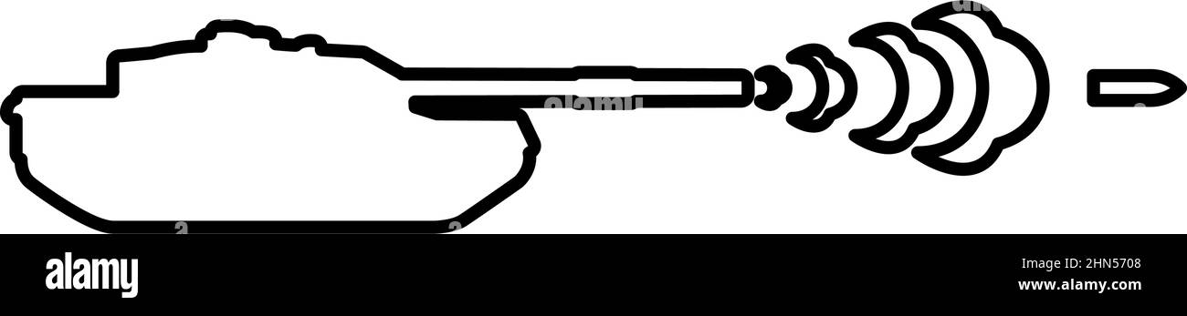 Contour battle tank black Black and White Stock Photos & Images - Alamy