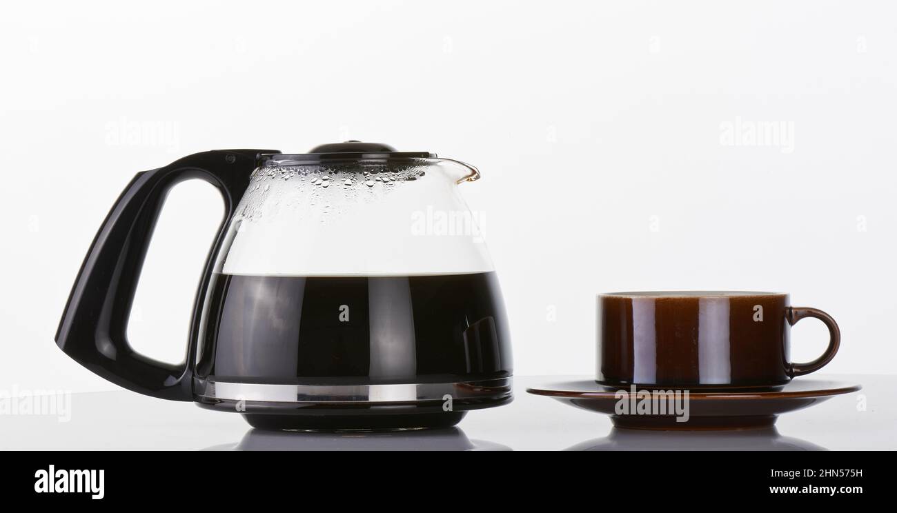 Cup half full black hi-res stock photography and images - Alamy