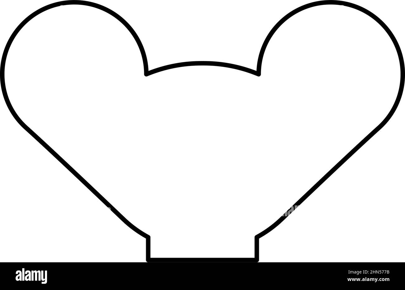 Barish nut contour outline line icon black color vector illustration ...