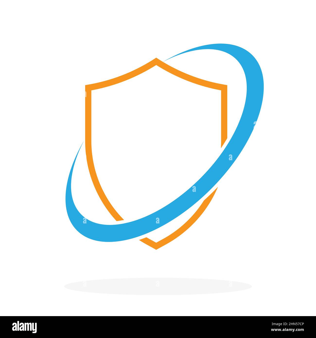 Security shield icon. Abstract protection symbol. Vector illustration ...