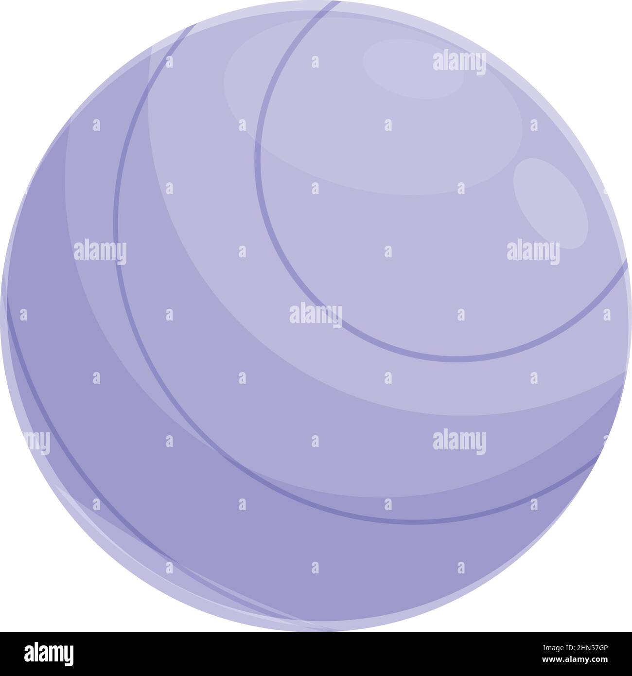 Rubber fitness ball icon cartoon vector. Gym equipment. Sport training ...