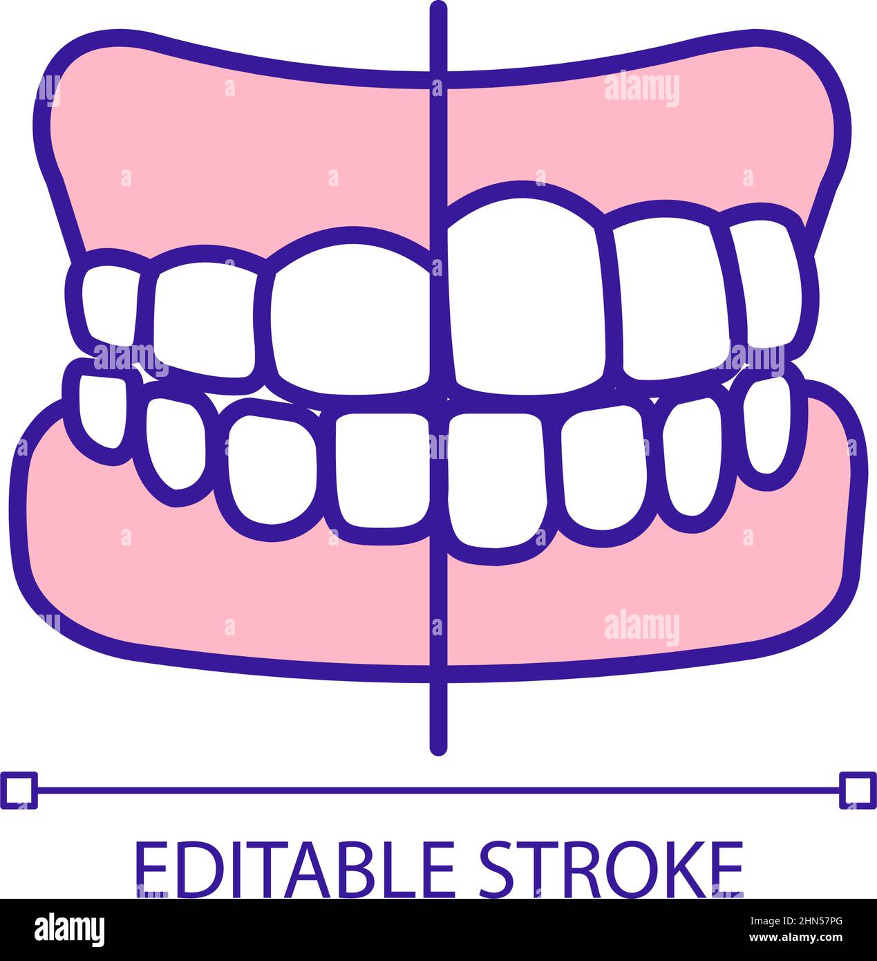 Reshaping teeth surface RGB color icon Stock Vector Image & Art - Alamy