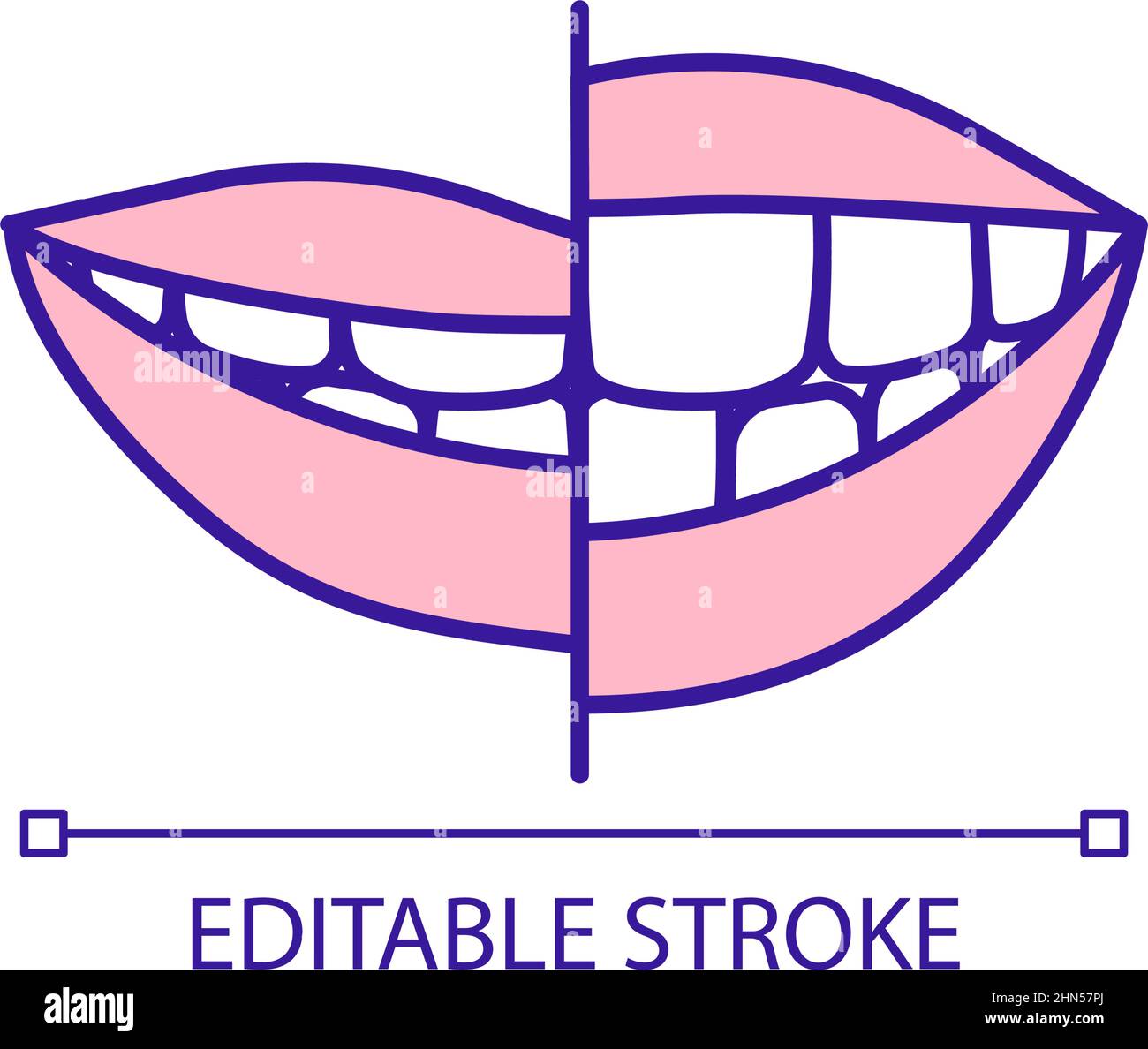 Changing teeth Stock Vector Images - Alamy
