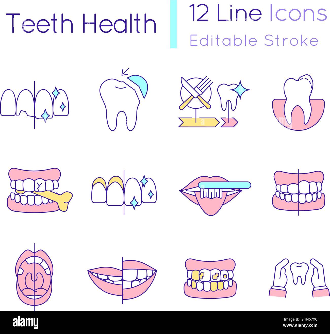 Teeth health RGB color icons set Stock Vector Image & Art - Alamy Teeth health RGB color icons set Stock Vector Image & Art - Alamy