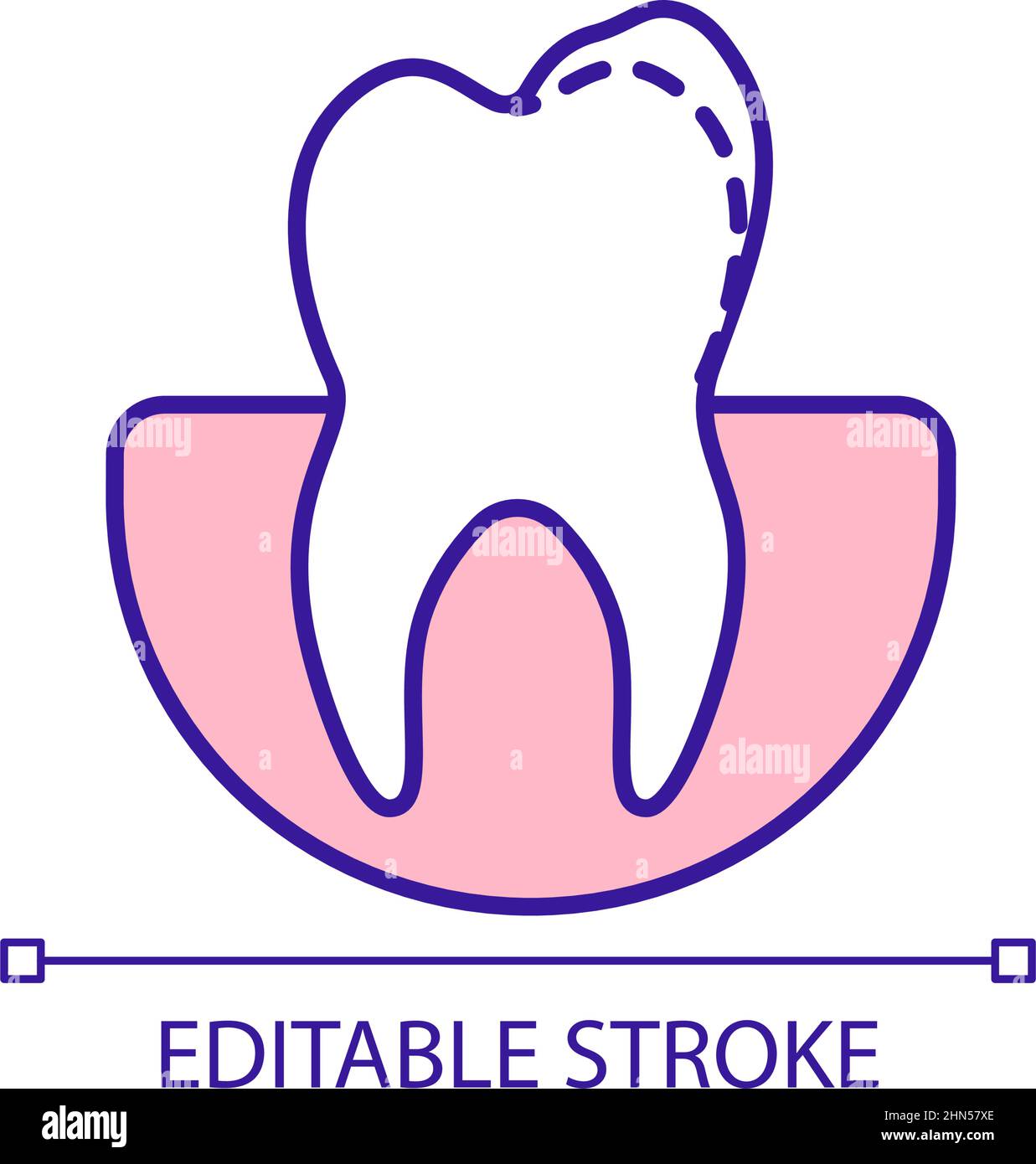 Tooth reshaping RGB color icon Stock Vector Image & Art - Alamy