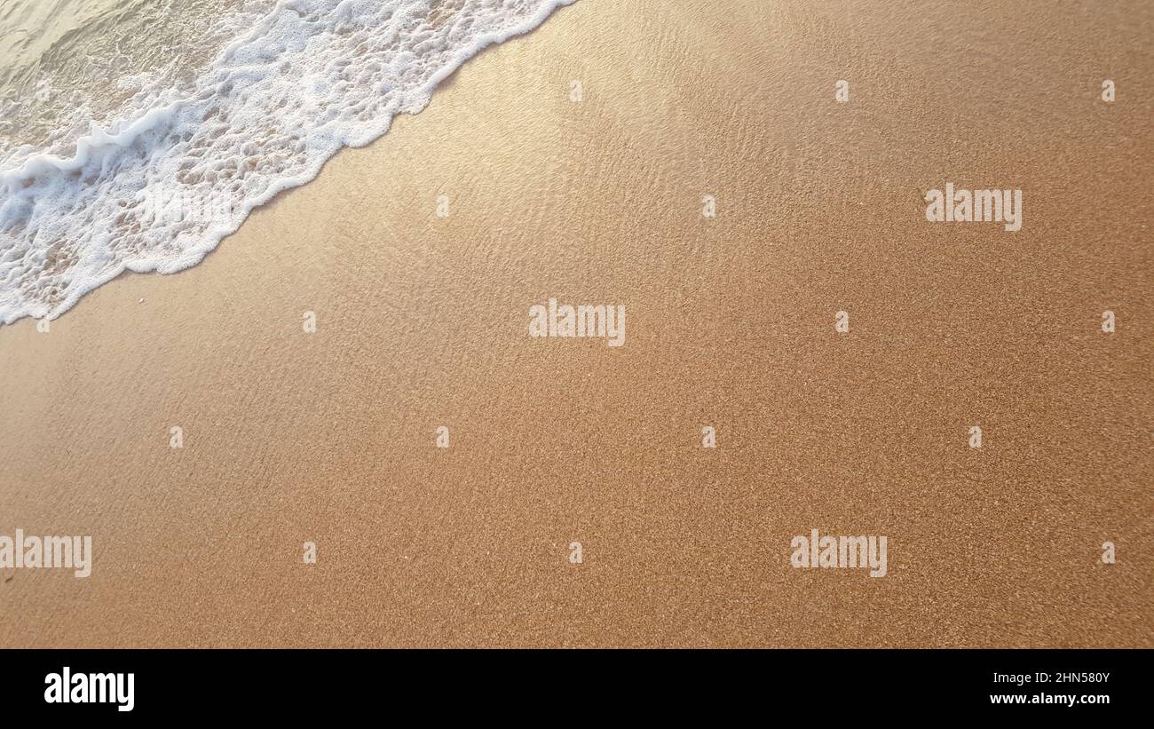 Beautiful Golden Beach Sand Stock Photo - Alamy