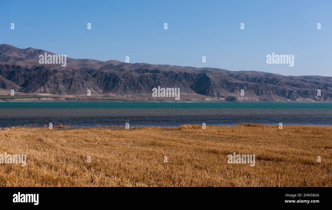The landscape of Tekes River in Xinjiang Stock Photo - Alamy