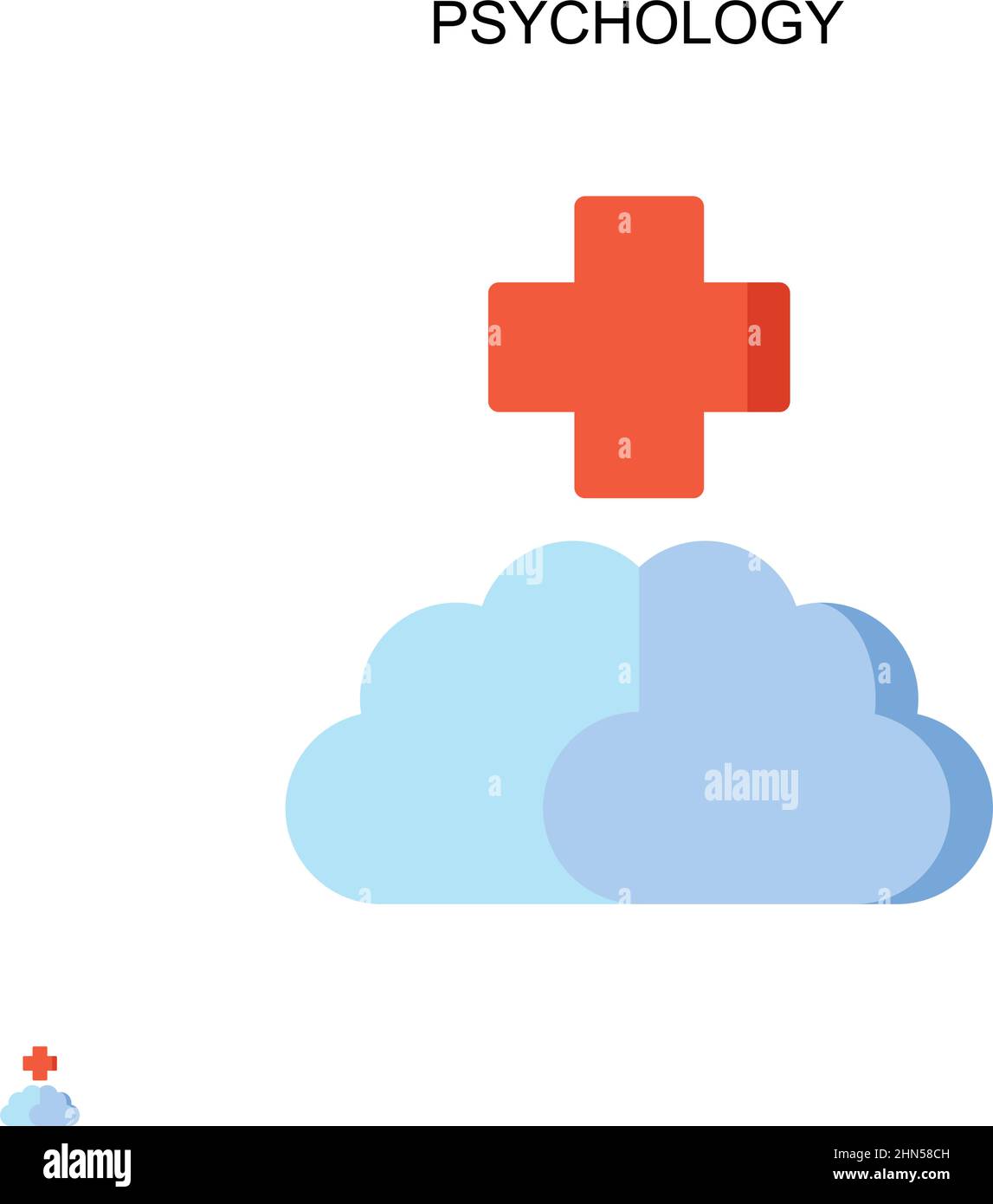 Psychology Simple vector icon. Illustration symbol design template for ...