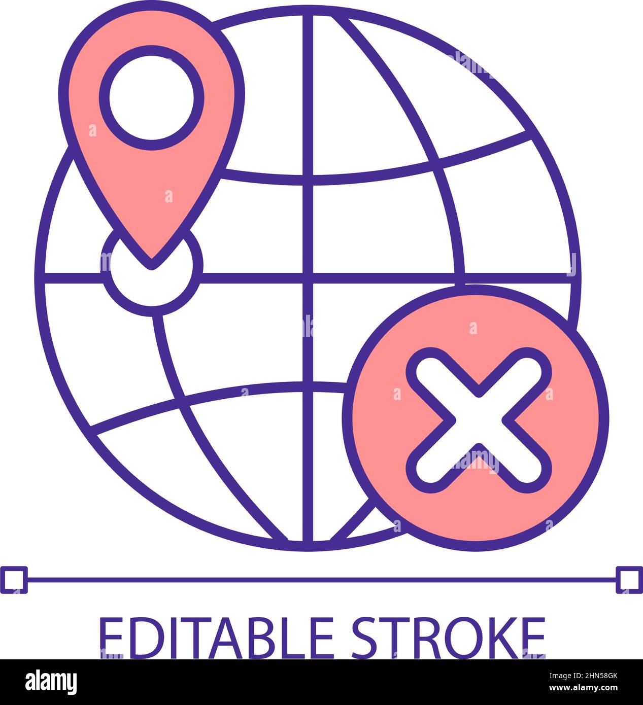 International communication limit RGB color icon Stock Vector Image ...