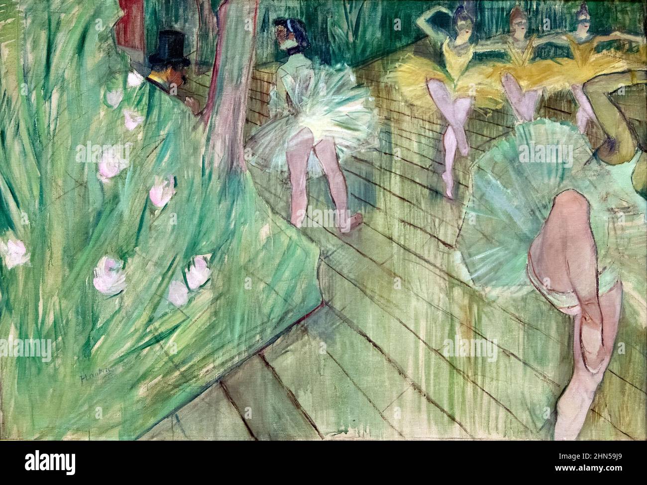 Ballet Scene (1886). Antique vintage art by Henri Toulouse-Lautrec ...