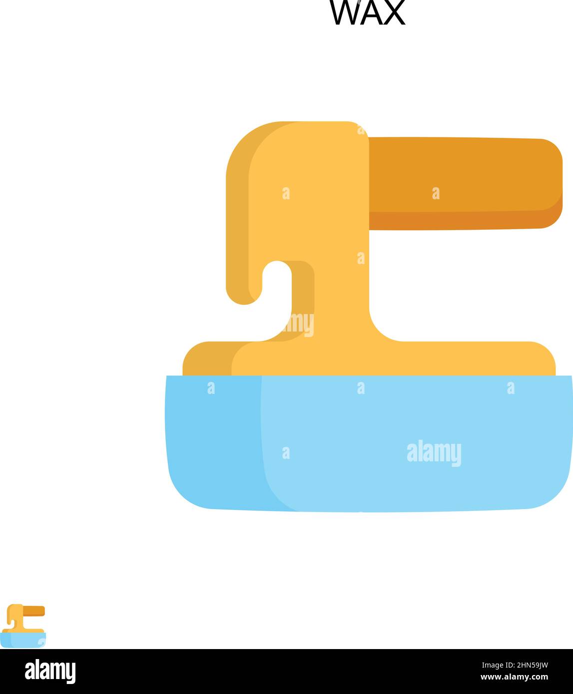 Wax Simple vector icon. Illustration symbol design template for web ...