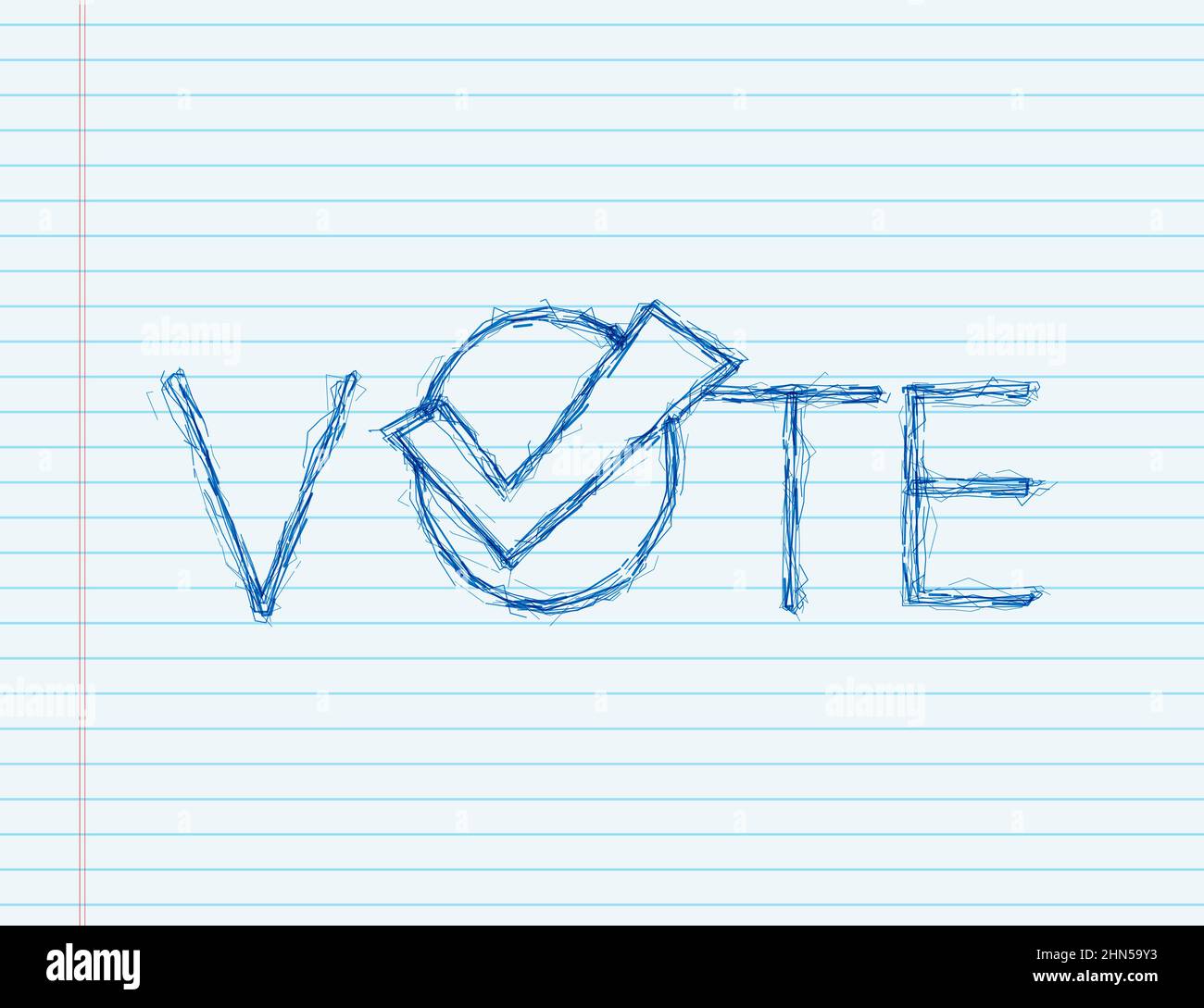 Vote symbols. Check mark icon. Vote label. sketch icon. Vector ...
