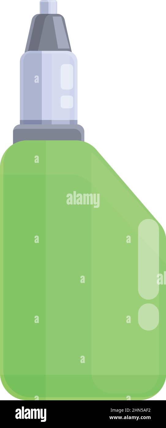 Green vaper icon cartoon vector. Electronic vape. Juice coil Stock ...