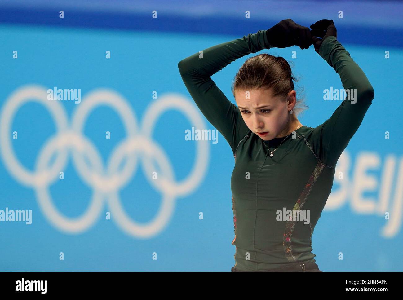 Russian Olympic Committee's Kamila Valieva during the Figure Skating ...