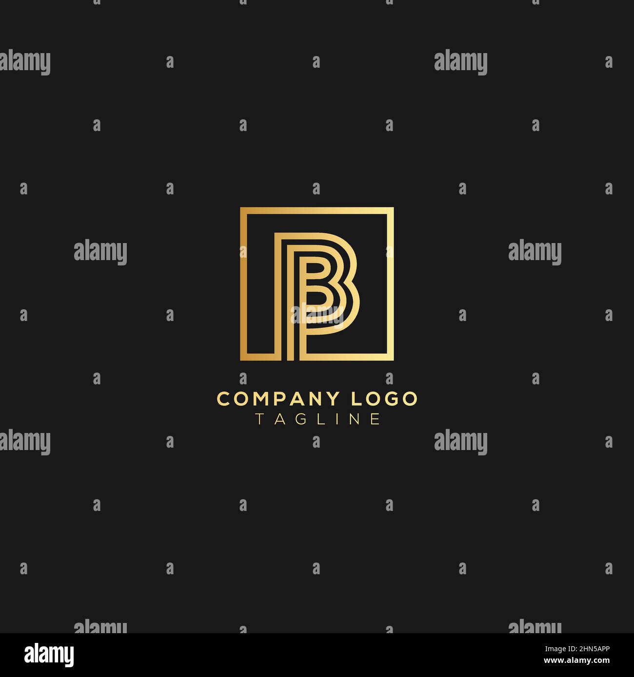 Abstract premium linear letter B logo icon design modern minimal style ...