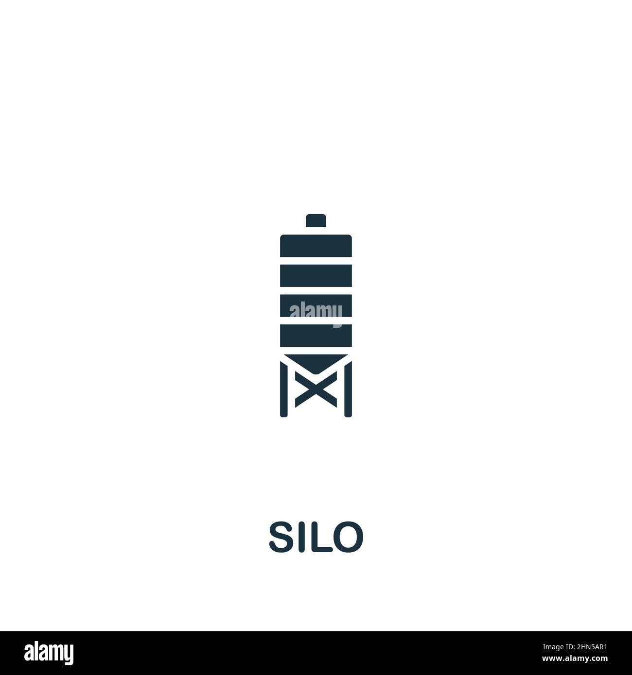 Silo icon. Monochrome simple Silo icon for templates, web design and ...