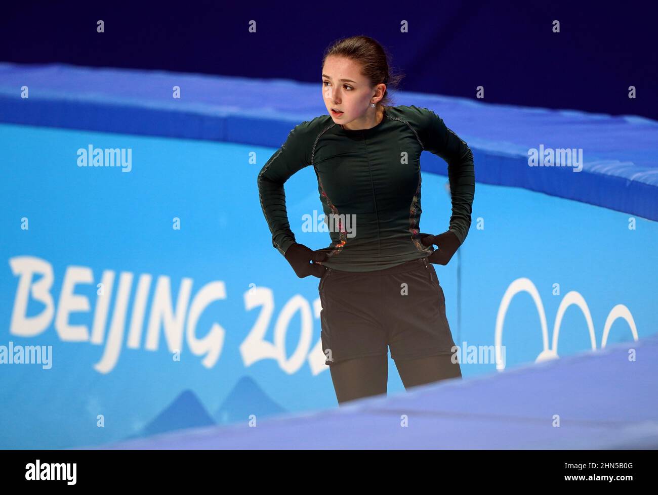 Russian Olympic Committee's Kamila Valieva during the Figure Skating ...