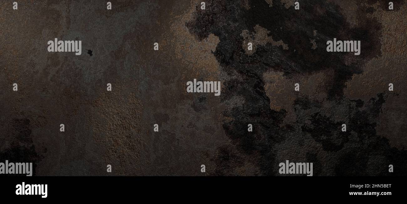 Organic Close Up Ancient Wall Metal Streaks Dark Brown Colors Texture ...