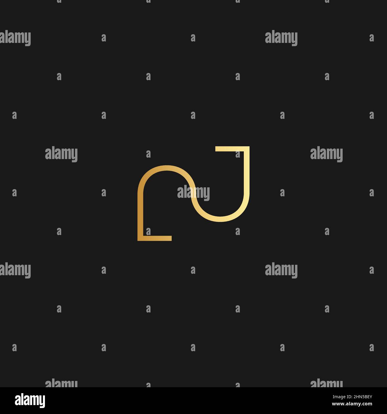 Abstract premium linear letter J logo icon design modern minimal style ...