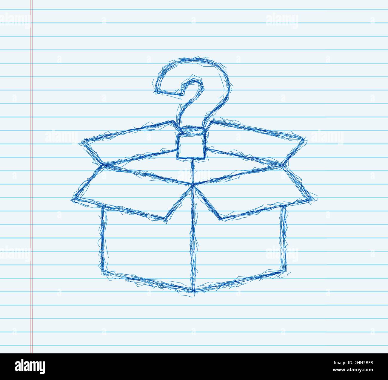 Mystery box. Packaging for concept design. Surprise present. Package ...