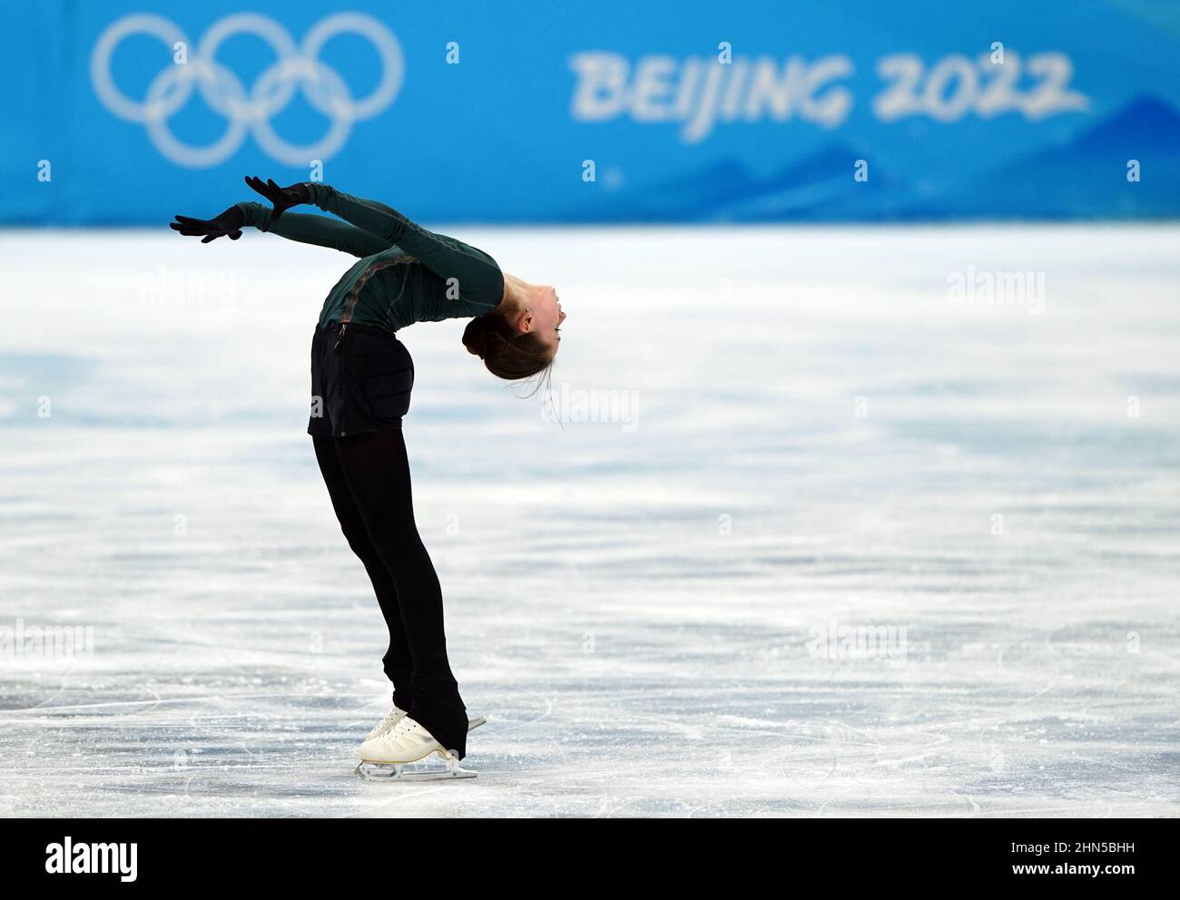 Russian Olympic Committee's Kamila Valieva during the Figure Skating ...