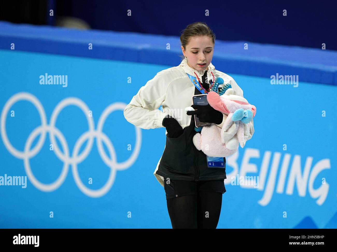 Russian Olympic Committee's Kamila Valieva during the Figure Skating ...