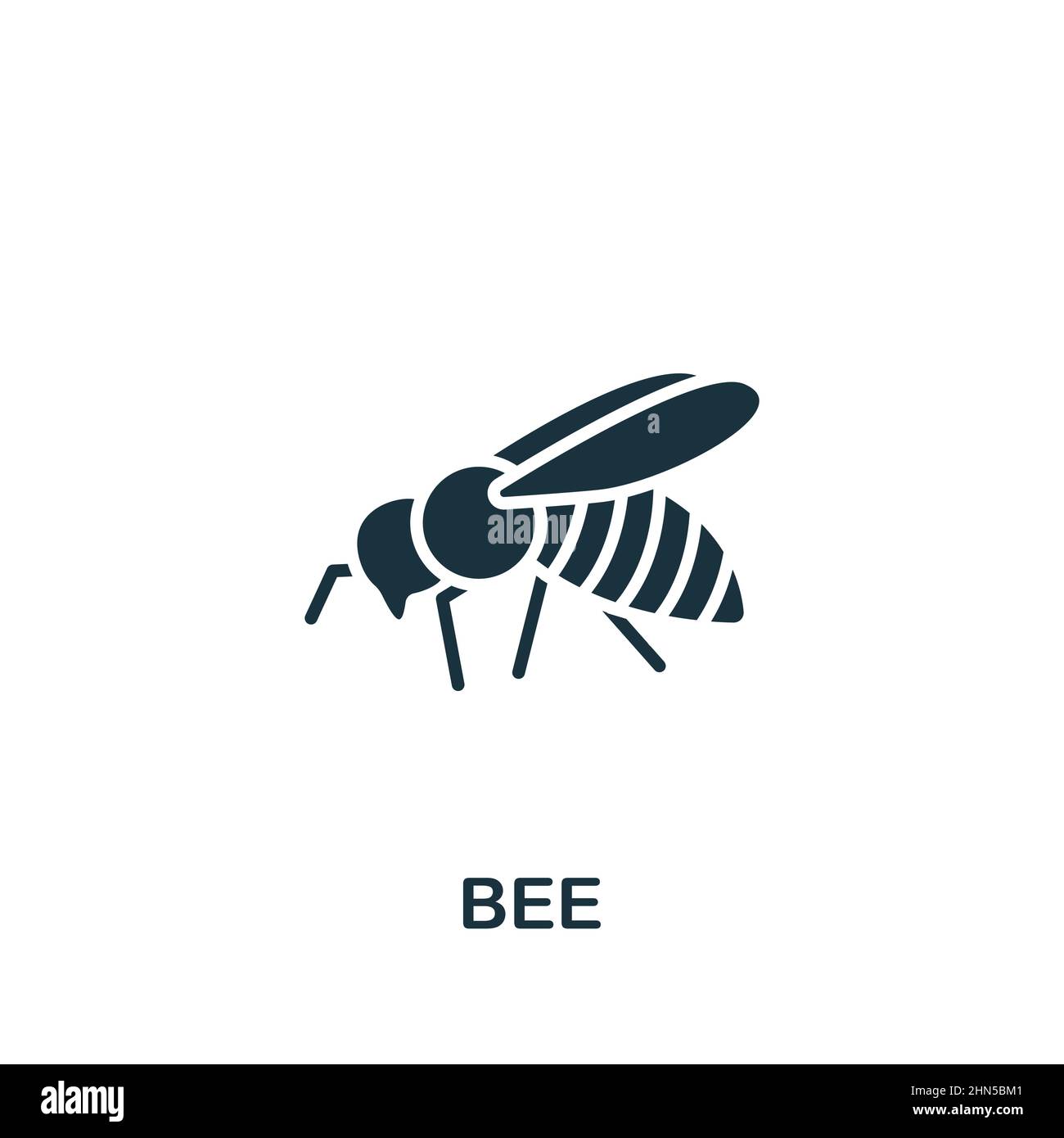 Bee icon. Monochrome simple Bee icon for templates, web design and ...