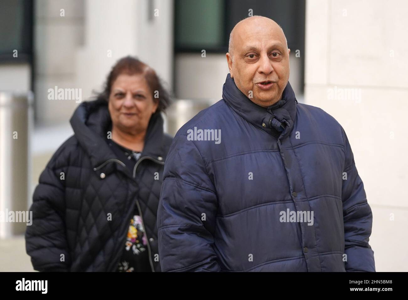 Baljit Sethi, with wife Anjana, arrives at the International Dispute ...