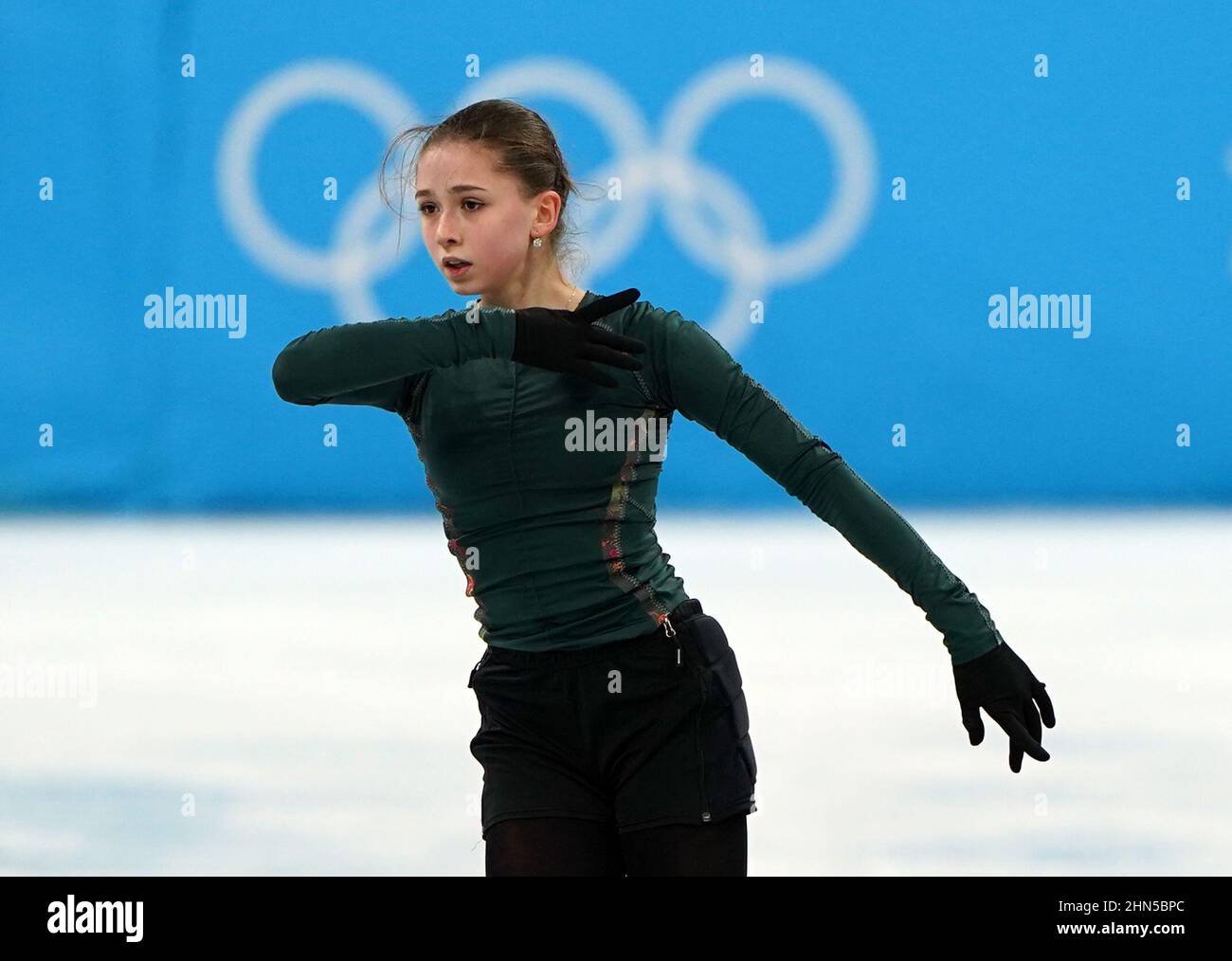 Russian Olympic Committee's Kamila Valieva during the Figure Skating ...