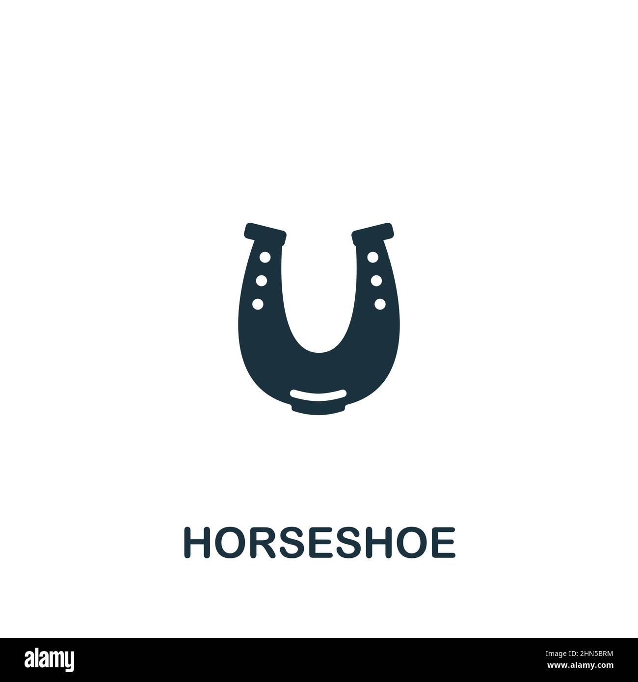 Horseshoe icon. Monochrome simple Horseshoe icon for templates, web ...