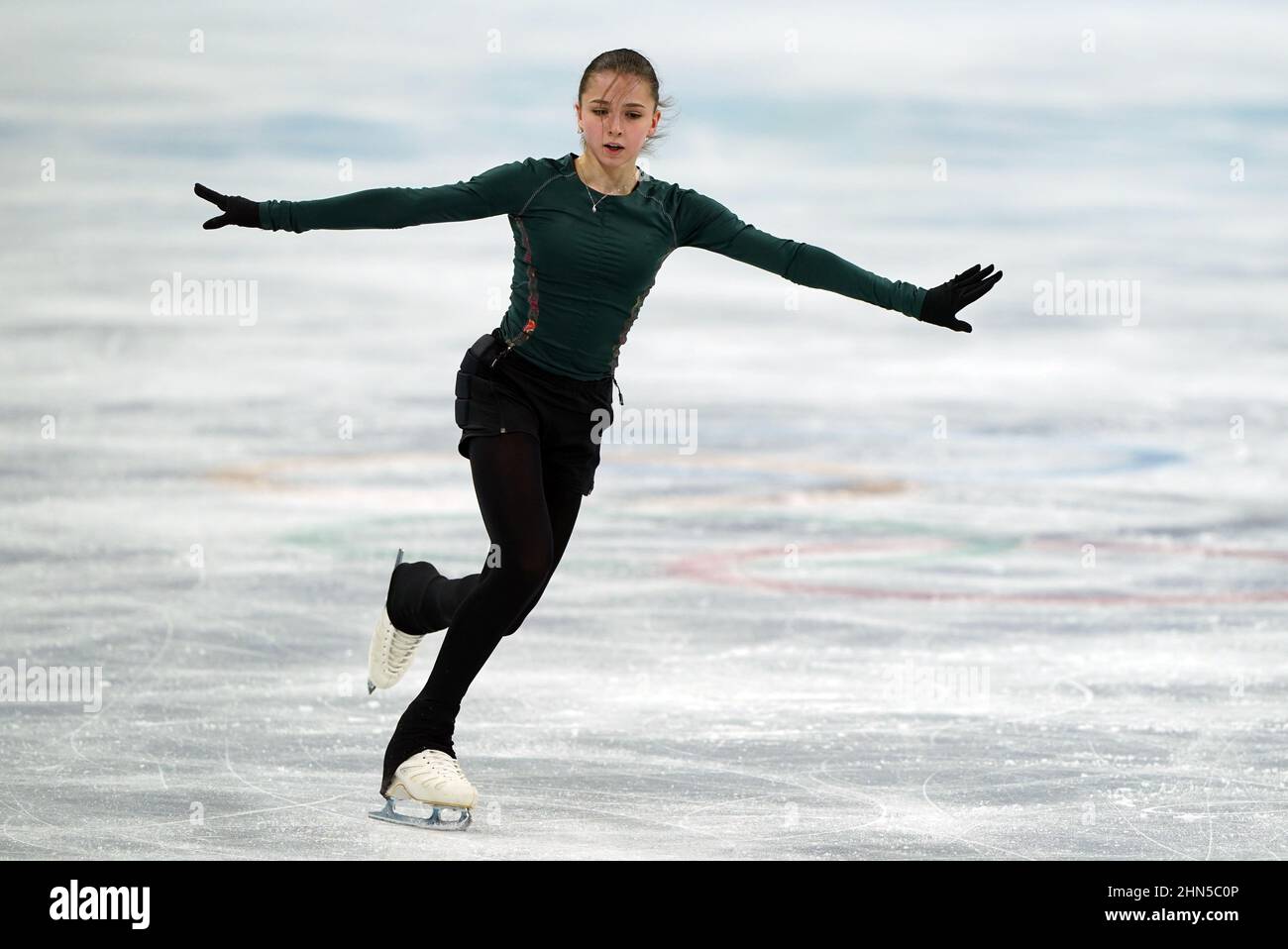 Russian Olympic Committee's Kamila Valieva during the Figure Skating ...